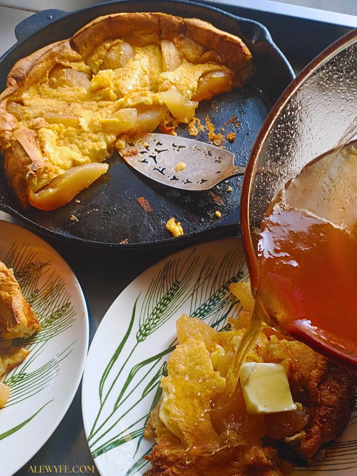 BAKE: Pear Dutch Baby with Buttered Pear Syrup - ALEWYFE