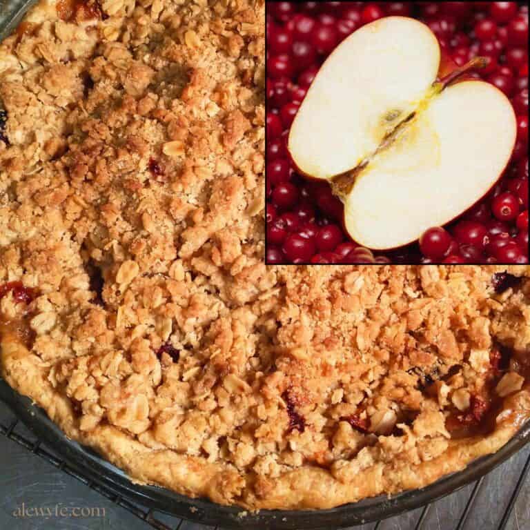 How to Bake a Cranberry Apple Crumble Pie- ALEWYFE