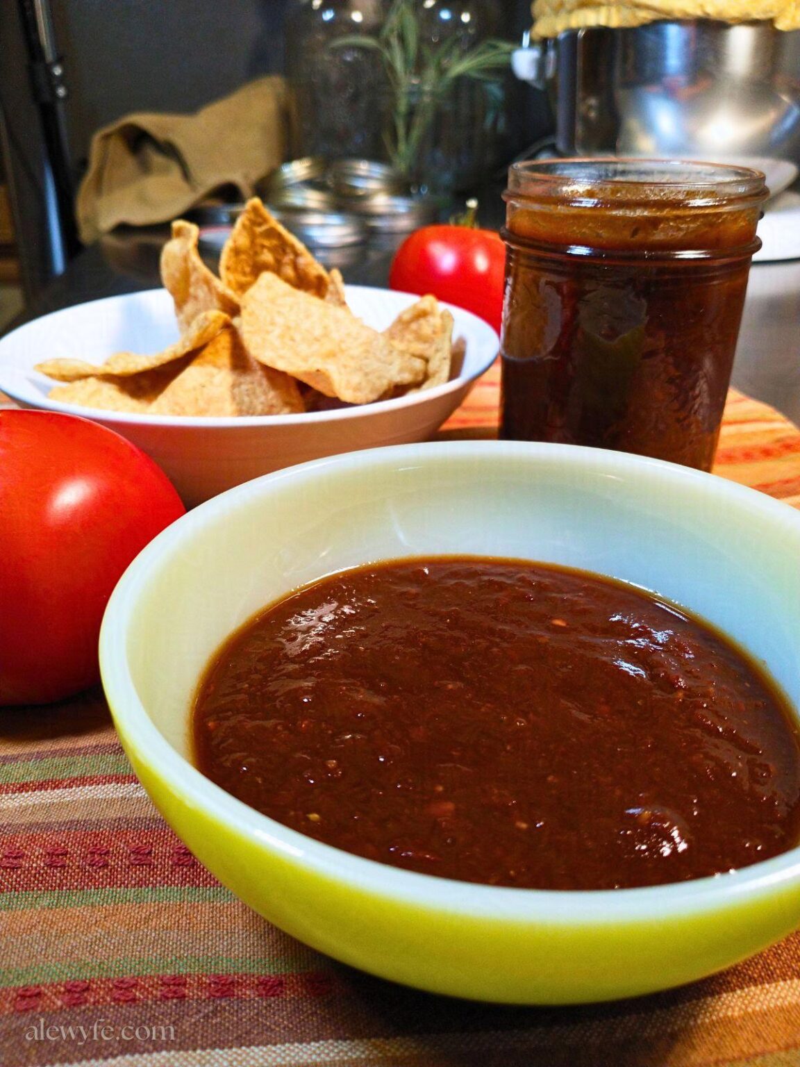 CANNING: Roasted Tomato & Ancho Salsa Roja - ALEWYFE